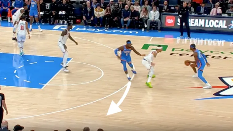 Funkcjonalny pick-and-roll, którego obrona sprawia SGA ogromny ból głowy - SPORT